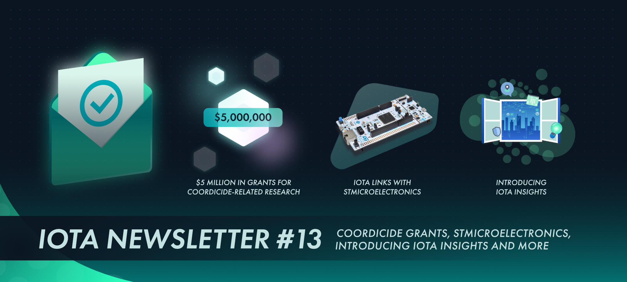 IOTA Newsletter #13 — $5 Million Coordicide Grants, STMicroelectronics Partnership & Introducing ...