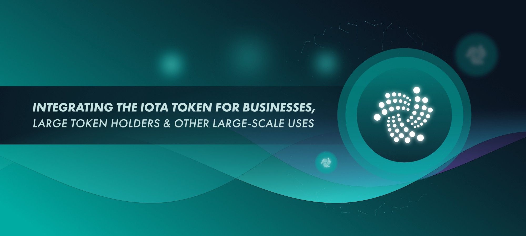 Integrating the IOTA Token for Businesses, Large Token Holders and ...